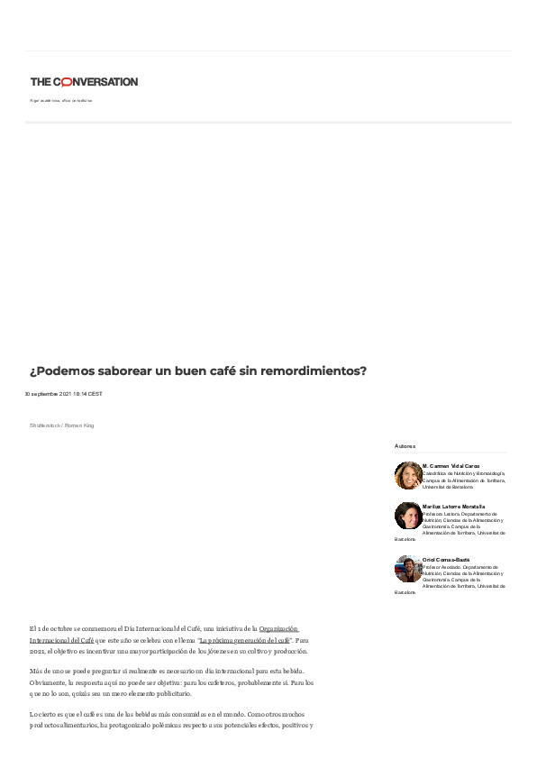 (PDF) Podemos saborear un buen café sin remordimientos