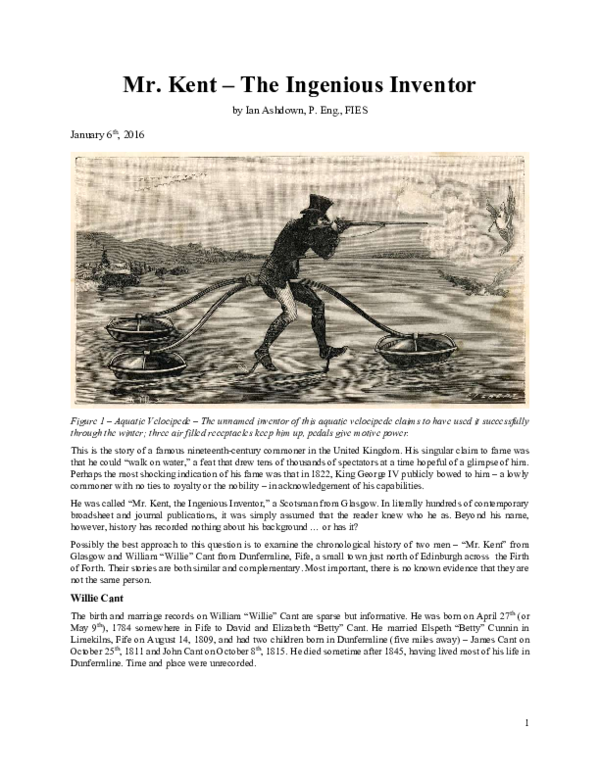 (PDF) Mr. Kent -The Ingenious Inventor