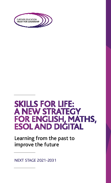 (PDF) Skills for Life: A new strategy for English, Maths, ESOL and Digital: Learning from the ...