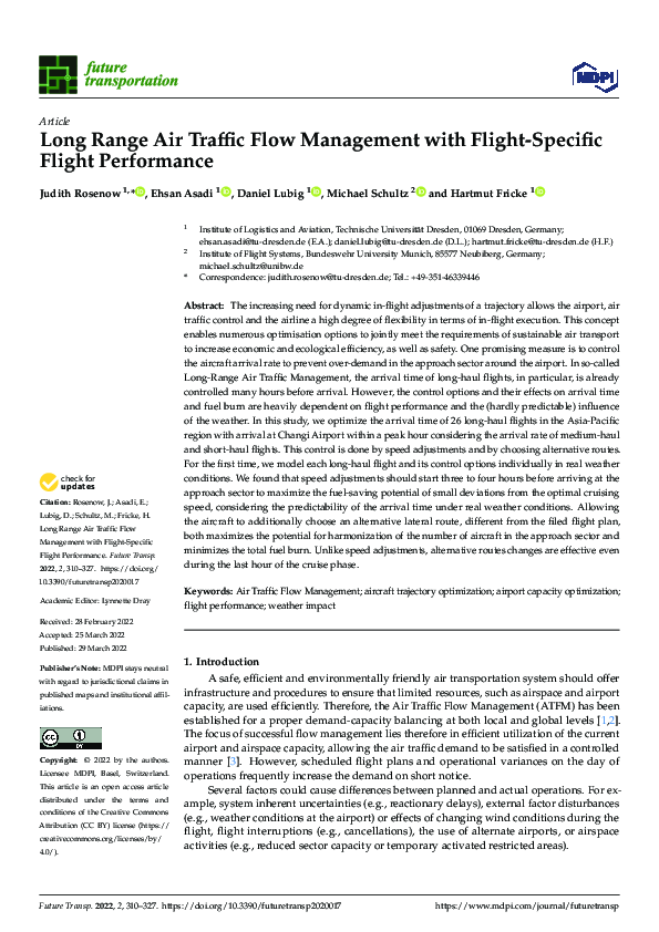 (PDF) Long Range Air Traffic Flow Management with Flight-Specific ...