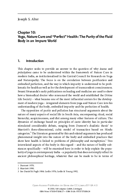 (PDF) Chapter 10: Yoga, Nature Cure and “Perfect” Health: The Purity of the Fluid Body in an ...