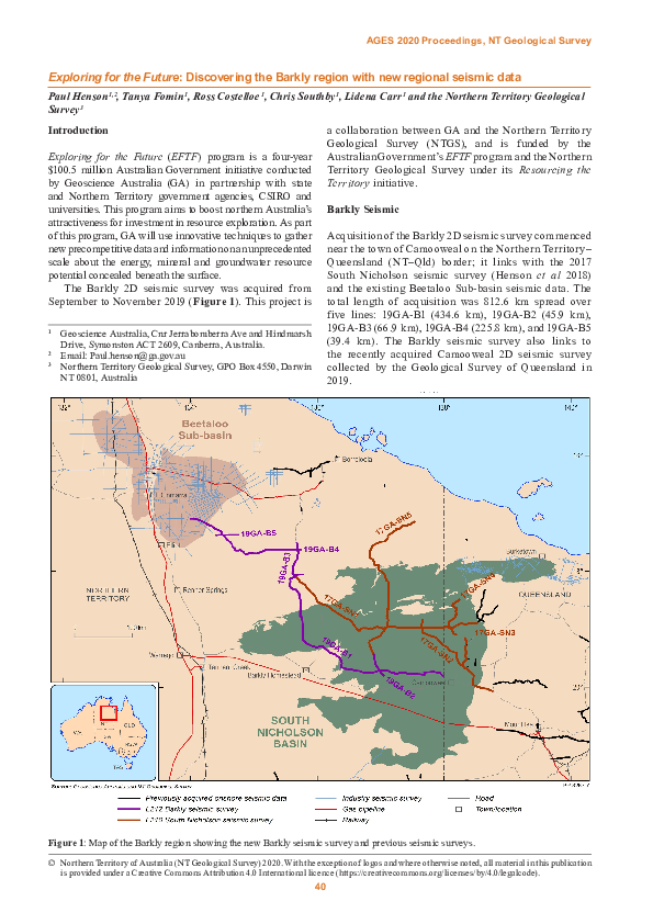 (PDF) Exploring for the Future: discovering the Barkly region with new ...