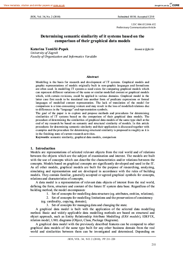 (PDF) Determining semantic similarity of it systems based on the comparison of their graphical ...