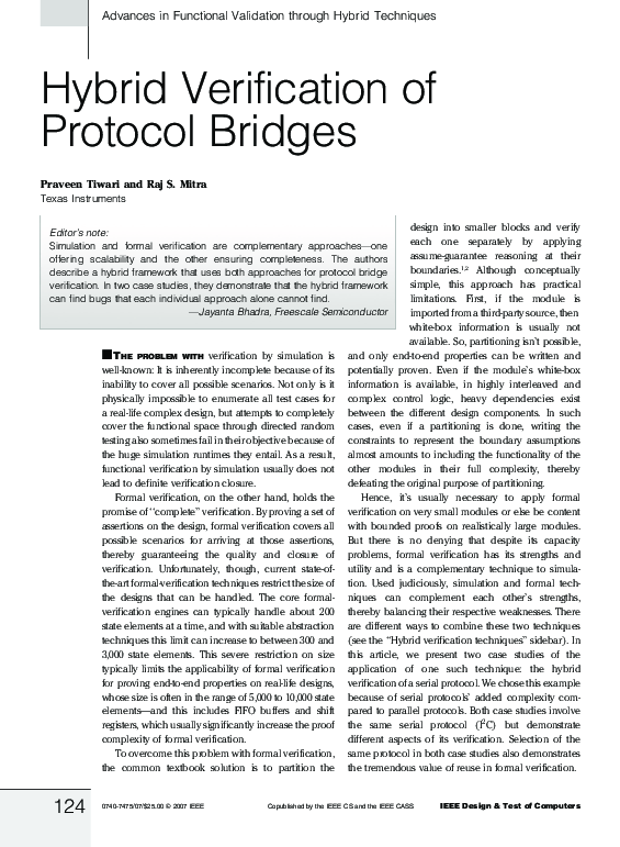 (PDF) Hybrid Verification of Protocol Bridges