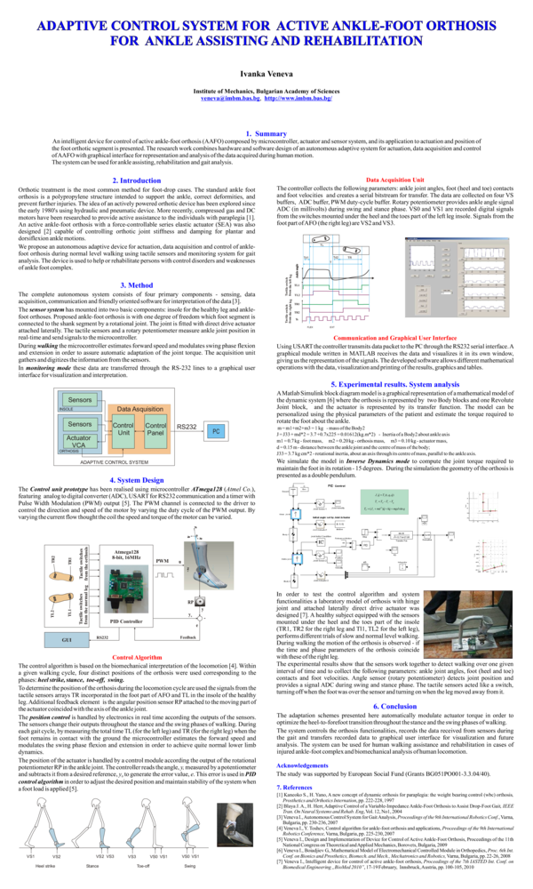 (PDF) Adaptive Control System for Active Ankle-Foot Orthosis