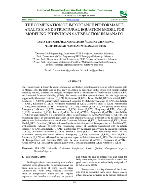 (PDF) The Combination of Importance Performance Analysis and Structural ...