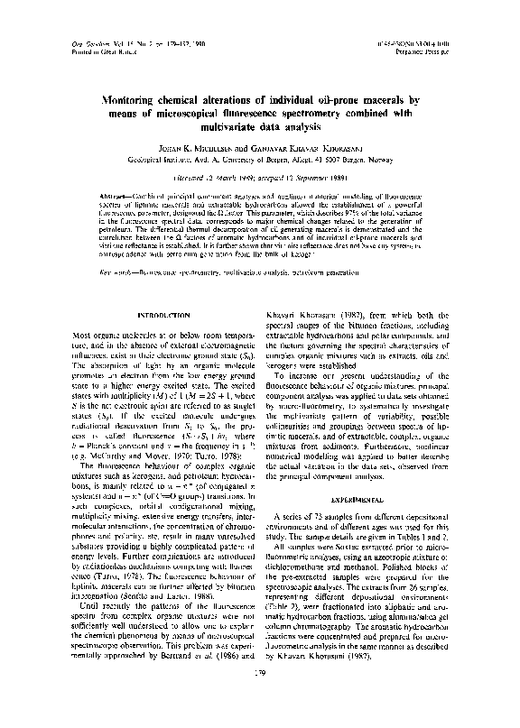 (PDF) Monitoring chemical alterations of individual oil-prone macerals by means of microscopical ...