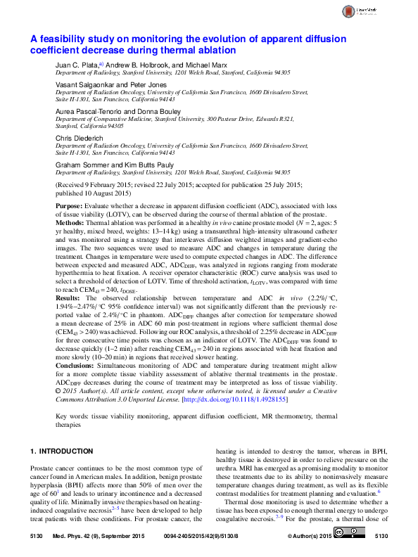 (PDF) A feasibility study on monitoring the evolution of apparent ...