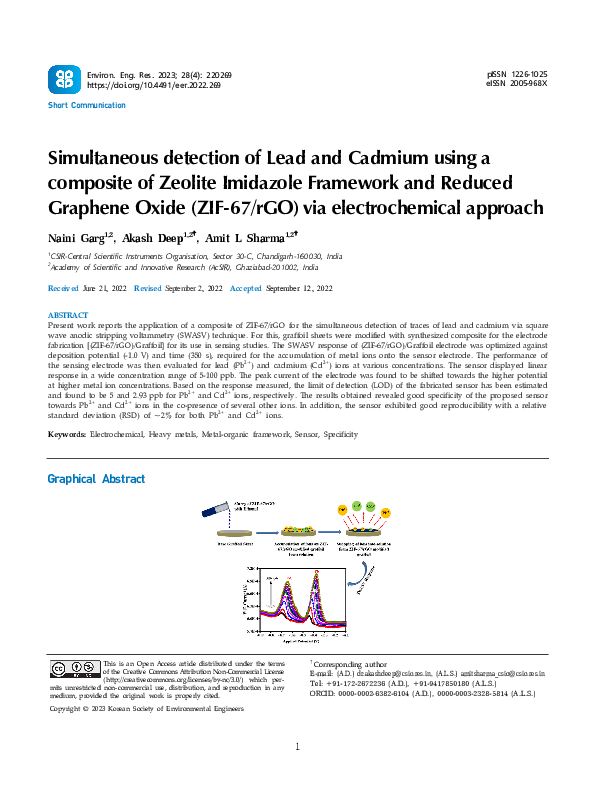 (PDF) Improved Electrochemical Detection of Zinc Ions Using Electrode Modified with ...
