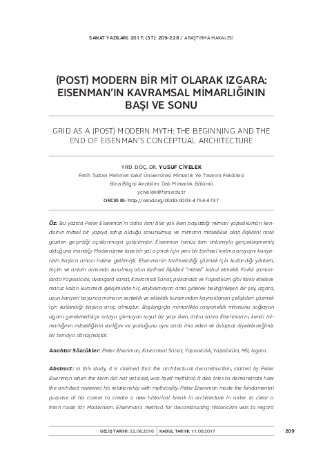 (PDF) Grid As a (Post) Modern Myth: The Beginning and the End of ...