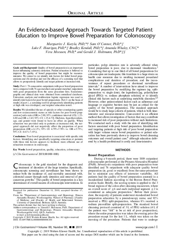 (PDF) An Evidence-based Approach Towards Targeted Patient Education to ...