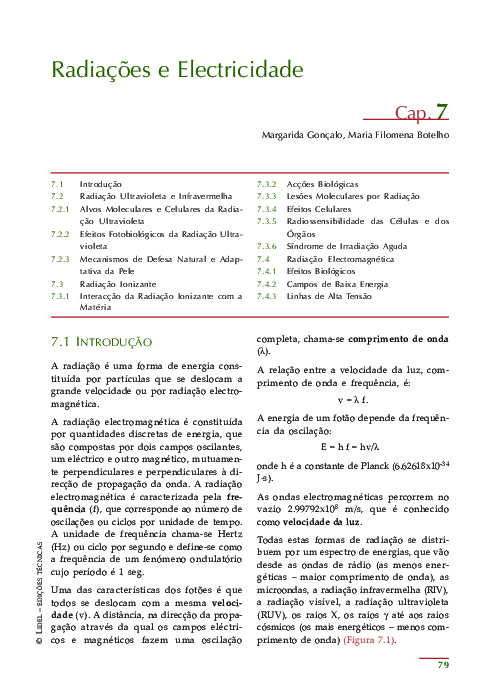 (PDF) Radiações e electricidade