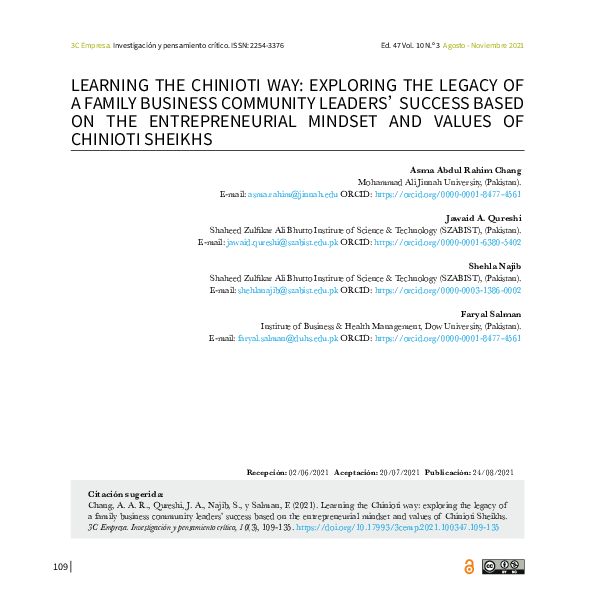 (PDF) Learning the Chinioti way: exploring the legacy of a family ...