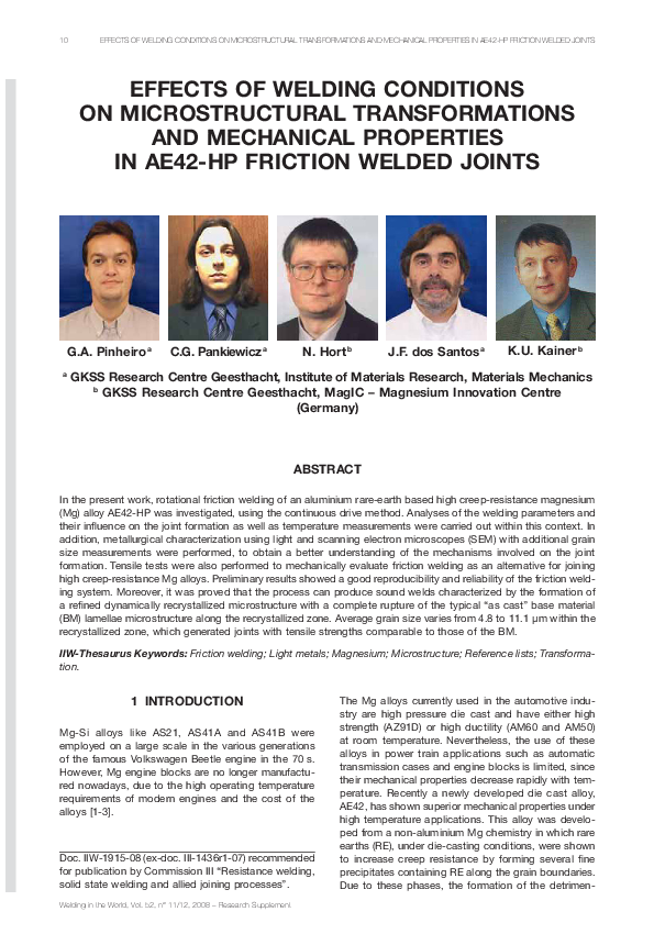 (PDF) Effects of Welding Conditions on Microstructural Transformations ...