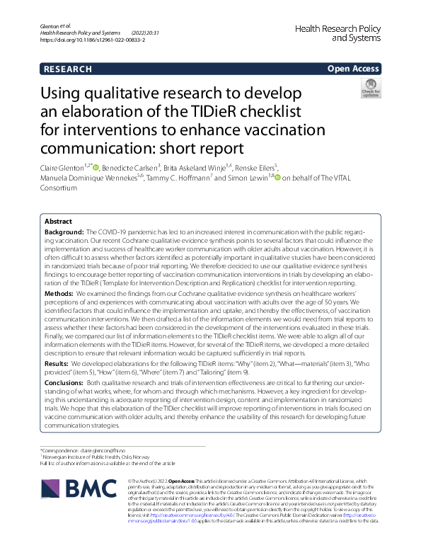 (PDF) Using qualitative research to develop an elaboration of the ...