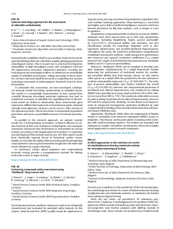 (PDF) Enhancing compound safety assessment using “Multitask” deep neural nets