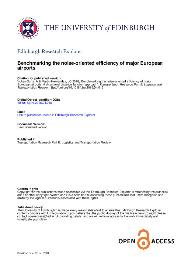 (PDF) Benchmarking the noise-oriented efficiency of major European ...