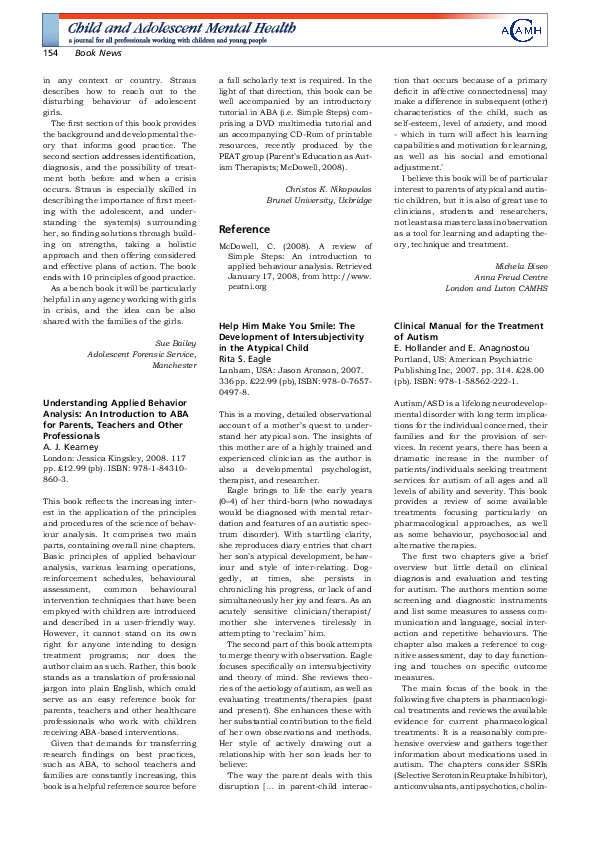 (PDF) Understanding Applied Behavior Analysis: An Introduction to ABA for Parents, Teachers and ...