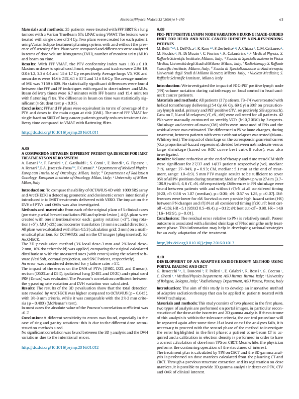 (PDF) A comparison between different patient QA devices for IMRT treatments on VERO system