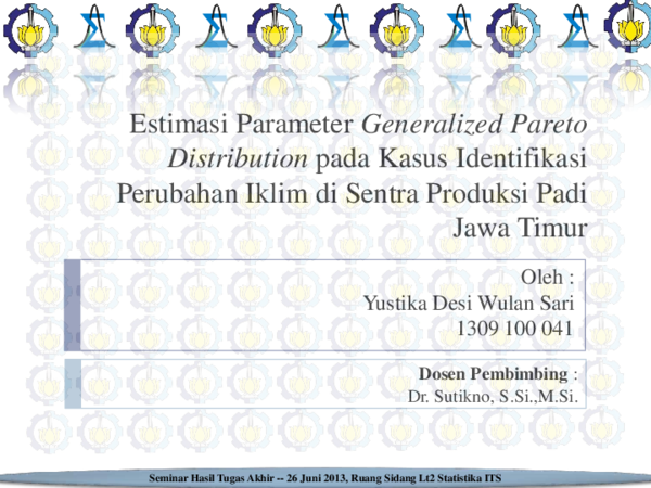 (PDF) Estimasi Parameter Generalized Pareto Distribution Pada Kasus Identifikasi Perubahan Iklim ...
