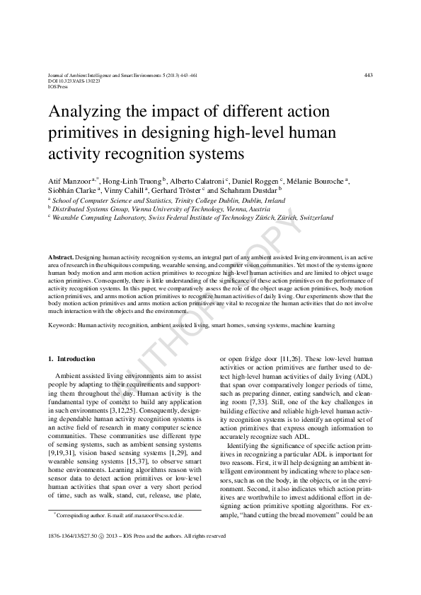 (PDF) Analyzing the impact of different action primitives in designing high-level human activity ...