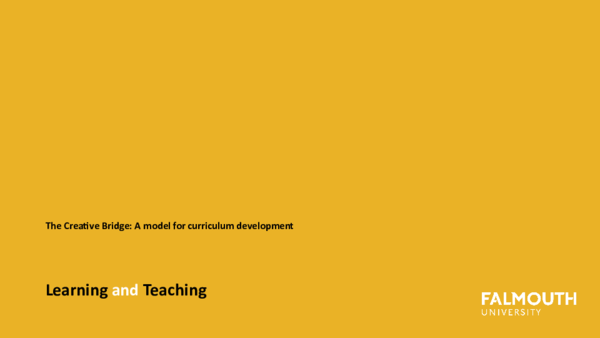 (PPT) The Creative Bridge: A model for curriculum development ...