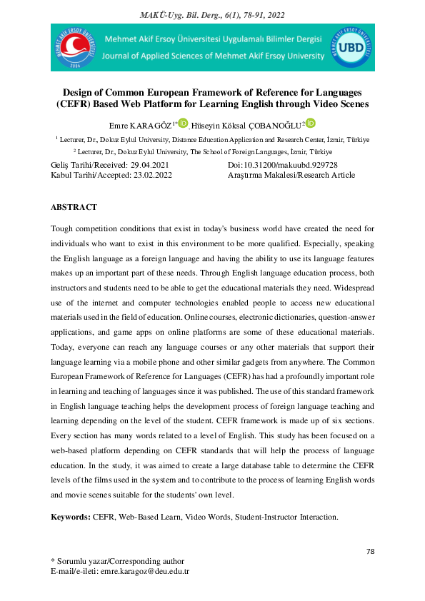 (PDF) Design of Common European Framework of Reference for Languages ...
