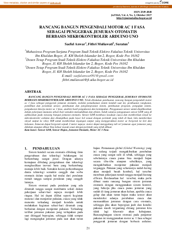 (PDF) Rancang Bangun Pengendali Motor Ac 1 Fasa Sebagai Penggerak ...
