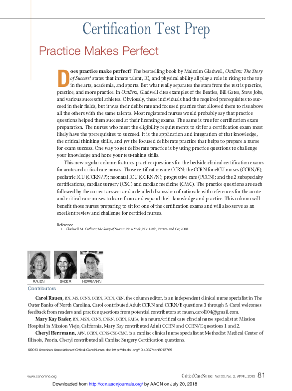 (PDF) Practice Makes Perfect