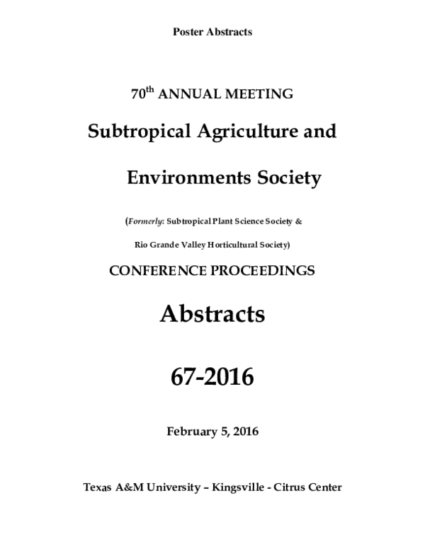 (PDF) Poster abstracts