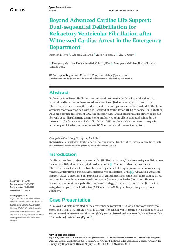 (PDF) Beyond Advanced Cardiac Life Support: Dual-sequential ...
