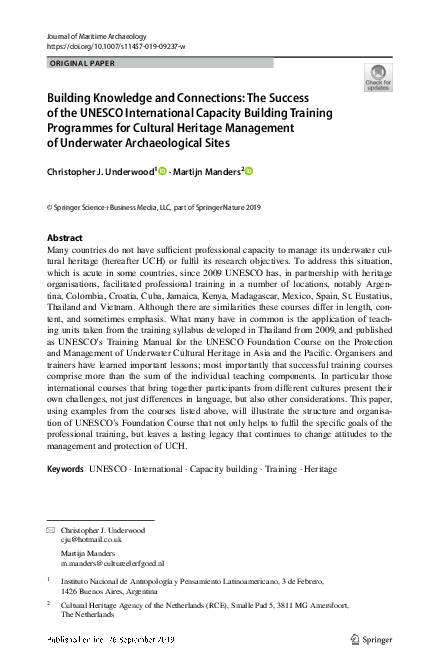 (PDF) Building Knowledge and Connections: The Success of the UNESCO ...