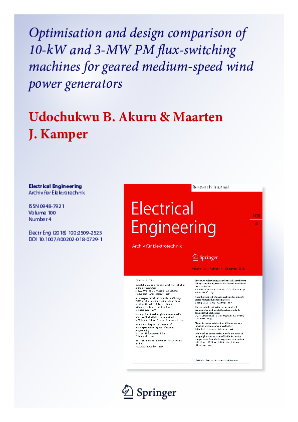 (PDF) Optimisation and design comparison of 10-kW and 3-MW PM flux ...