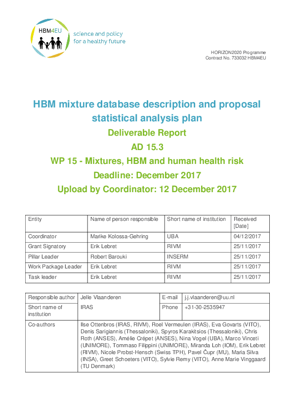 (PDF) AD15.3 - HBM mixture database description and proposal statistical analysis plan | Eva ...