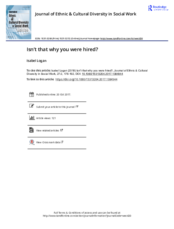 (PDF) Isn’t that why you were hired?