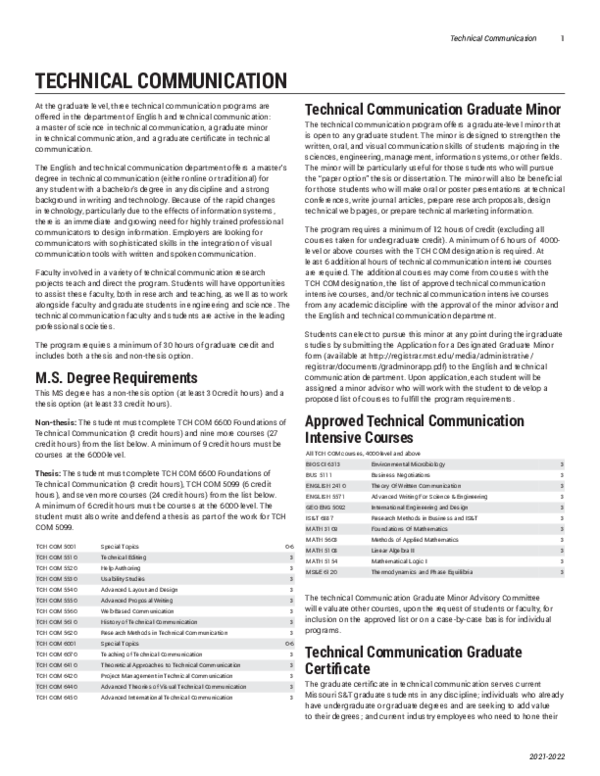 (PDF) Technical communication