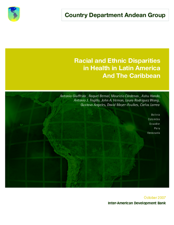 (PDF) Racial and Ethnic Disparities in Health in Latin America and the Caribbean