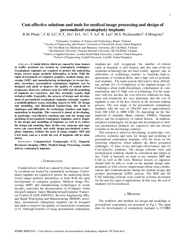 (PDF) An integrated system and framework for development of medical ...