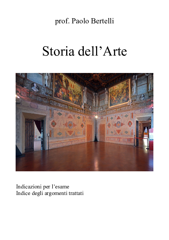 (PDF) Storia dell'arte - Indicazioni per l'esame