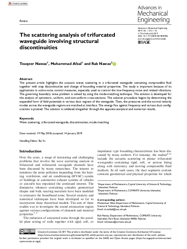 (PDF) The scattering analysis of trifurcated waveguide involving ...