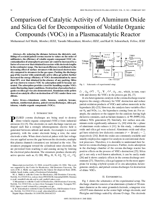 (PDF) Comparison of catalytic activity of aluminum oxide and silica gel ...