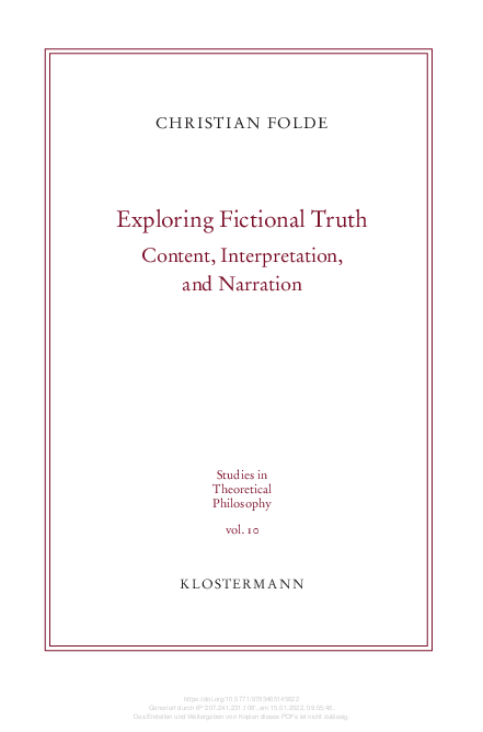 (PDF) Exploring Fictional Truth