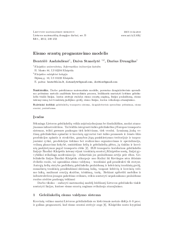 Pdf Traffic Flow Forecasting Model
