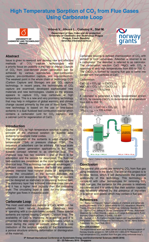 (PDF) High Temperature Sorption of CO2 from Flue Gases Using Carbonate Loop