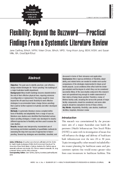 (PDF) Flexibility: Beyond the Buzzword—Practical Findings from a ...