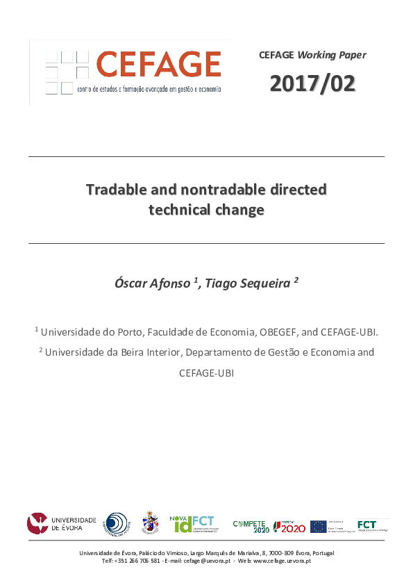 (PDF) Tradable and nontradable directed technical change