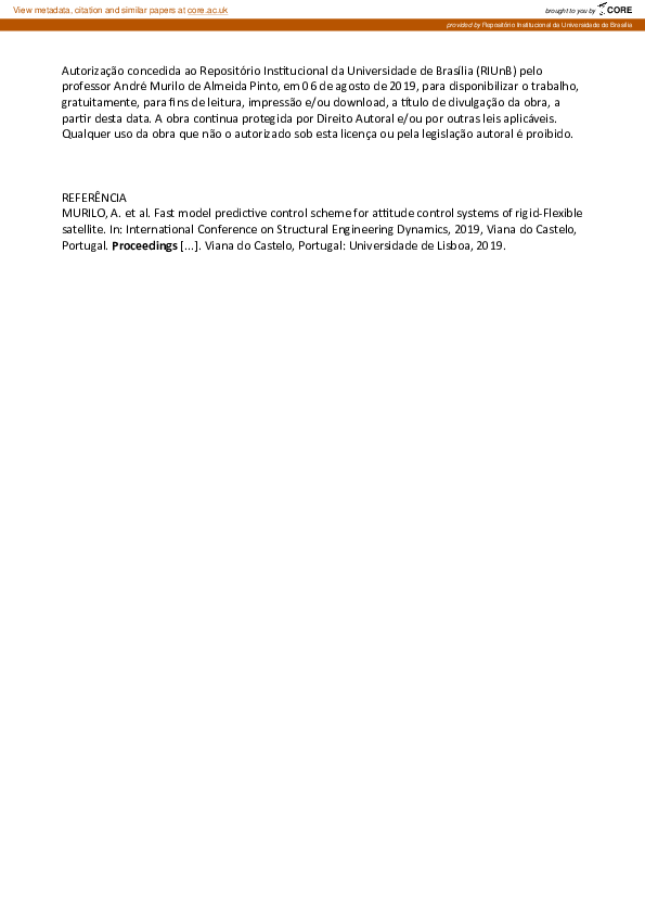 Pdf Fast Model Predictive Control Scheme For Attitude Control Systems