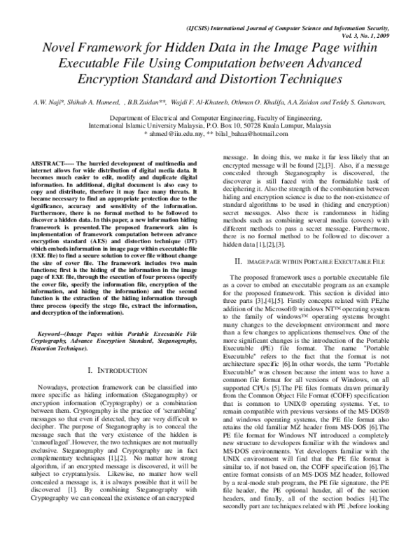 (PDF) Novel Framework for Hidden Data in the Image Page within Executable File Using Computation ...