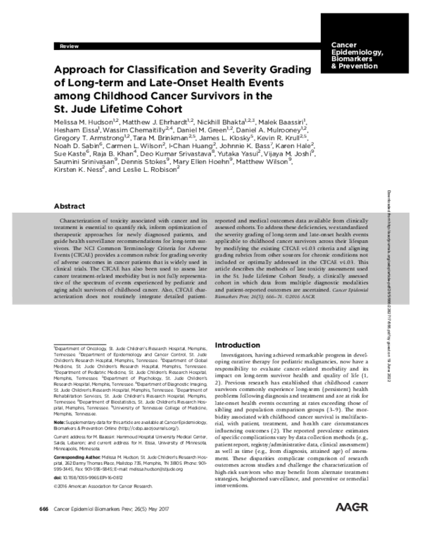 Approach for Classification and Severity-grading of Long-term and Late ...