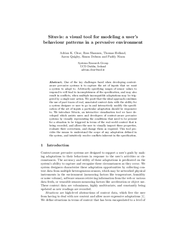 (PDF) Situvis: A Visual Tool for Modeling a User’s Behaviour Patterns ...